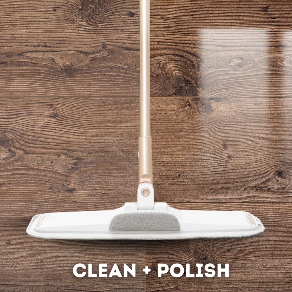 Quick Shine ® Clean + Polish All-In-One Multi-Action Mop Kit - Quick ...